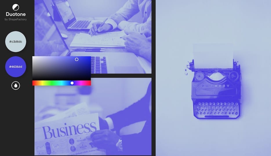 Crear efecto 'Duotono' dos tintas online